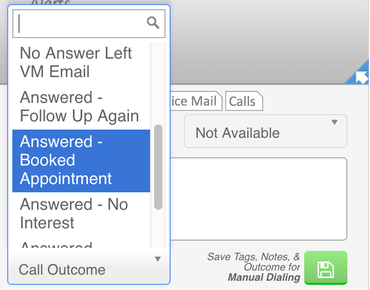 Your Custom Call Outcomes – turboDial Support