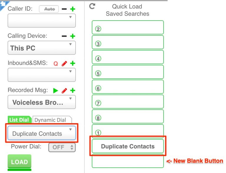 Extended Quick Load Buttons – turboDial Support